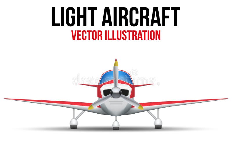 Aircraft Engine with Propeller. Vector Stock Vector - Illustration of ...