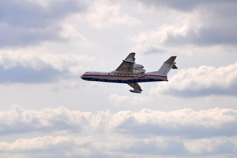 The civil plane in the sky stock image. Image of journey - 196384109