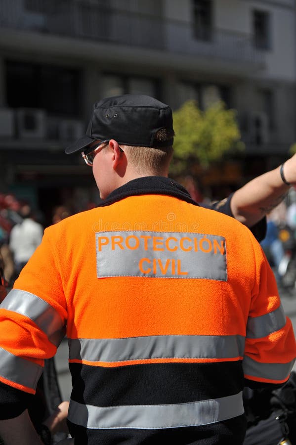 Civil Protection Agent, Spain Editorial Image - Image of crisis ...
