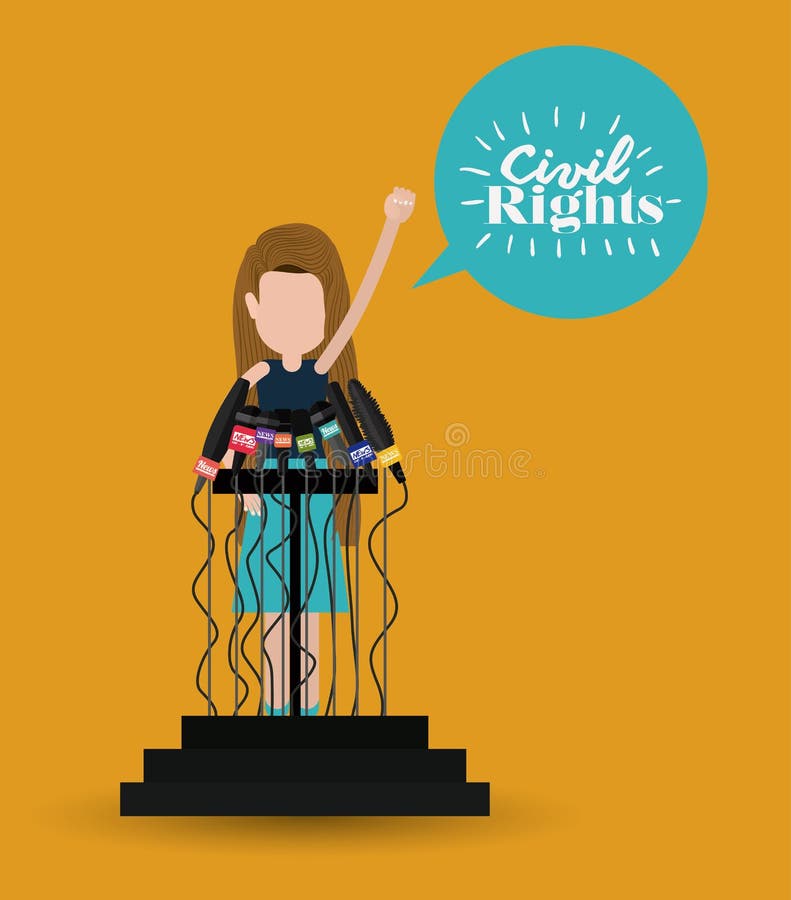 Civil Rights Design Vector Illustration Stock Vector - Illustration of ...