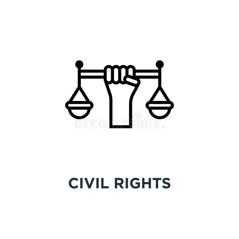 Civil Rights Icon, Vector Illustration Stock Vector - Illustration of ...