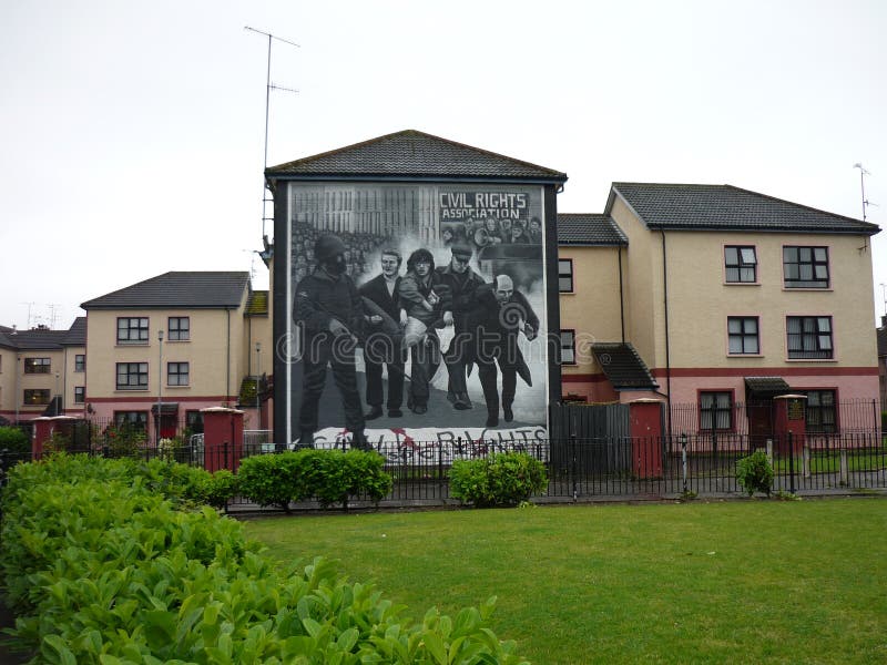 Civil Rights Mural in Derry Editorial Photography - Image of northern ...