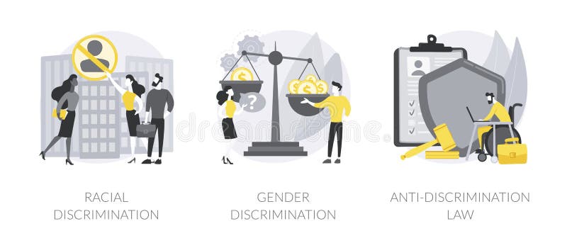 Civil Rights Violation Abstract Concept Vector Illustrations Stock