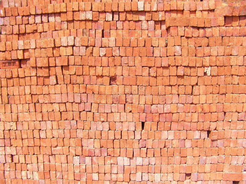 Construction of Red Brick House Wall Stock Image - Image of bricks ...