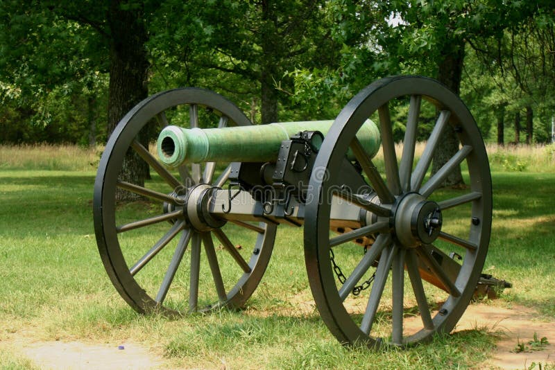 Confederate Civil War Cannon Stock Photo - Image of tools, confederate ...