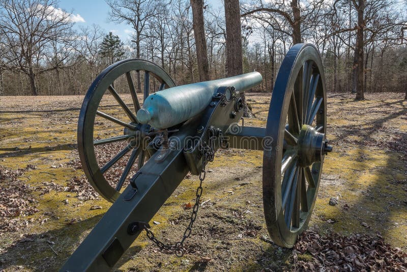 Cannonball Gun from the Civil War Stock Photo - Image of depending ...