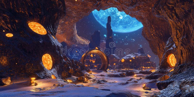 A Civilization Built Inside an Asteroid with Unique Space Architecture ...