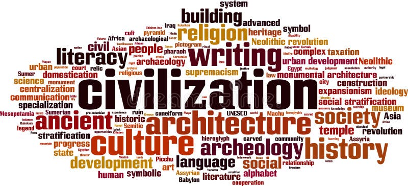 Civilization word cloud stock vector. Illustration of human - 146576388
