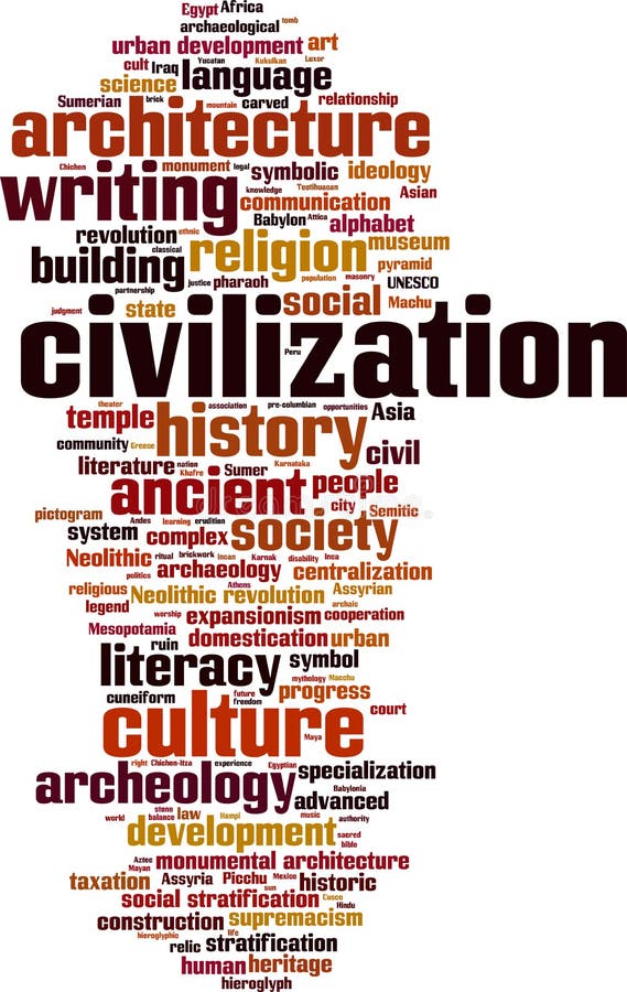 Civilization word cloud stock vector. Illustration of revolution ...
