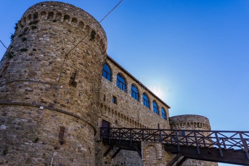 Civitacampomarano, Molise. the Castle Stock Photo - Image of towers ...