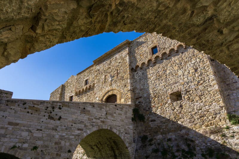 Civitacampomarano, Molise. the Castle Stock Photo - Image of towers ...
