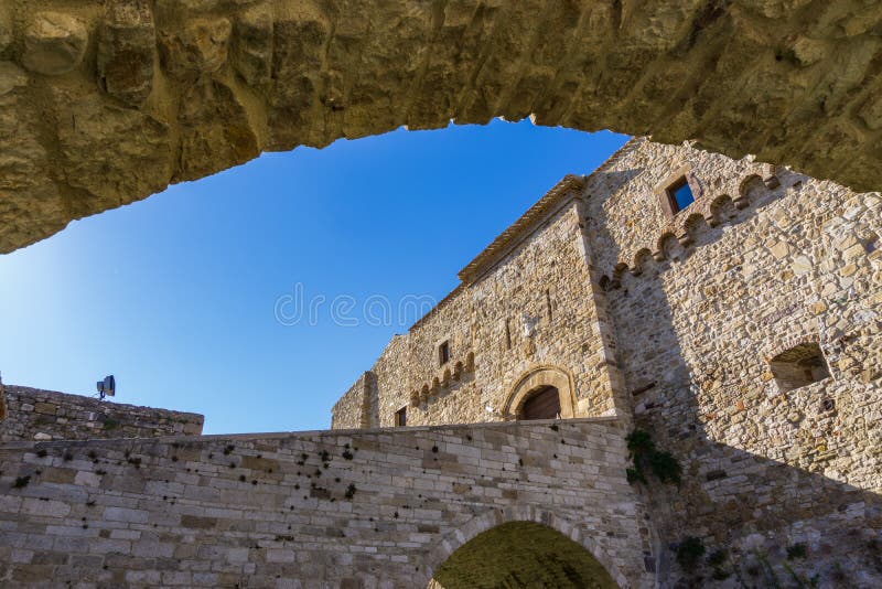Civitacampomarano, Molise. the Castle Stock Image - Image of tributary ...