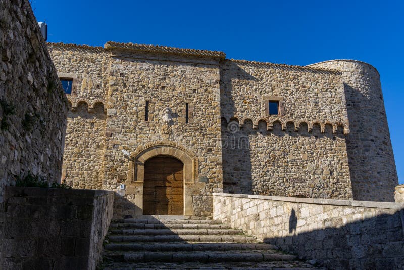 Civitacampomarano, Molise. the Castle Stock Photo - Image of towers ...