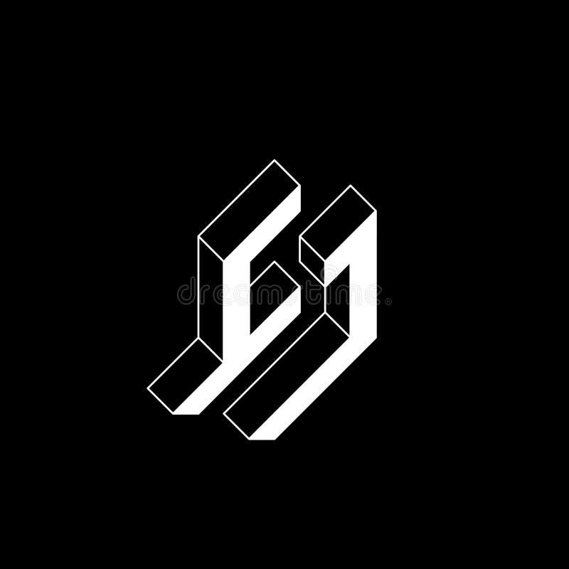 CJ - Logo or 2 Letters Code. C and J - Monogram or Logotype. Isometric ... CJ - Logo or 2 Letters Code. C and J - Monogram or Logotype. Isometric ...
