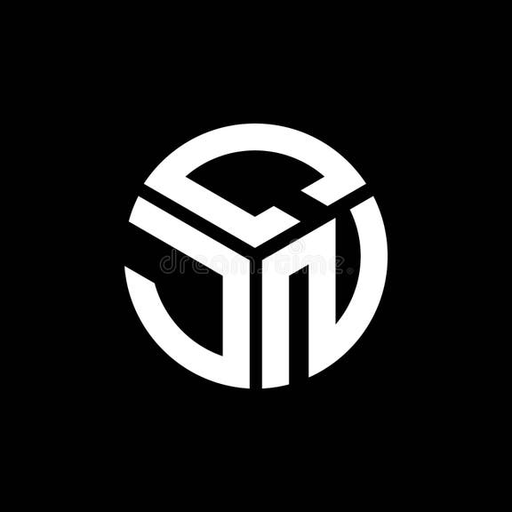 CJN Letter Logo Design on Black Background. CJN Creative Initials ...