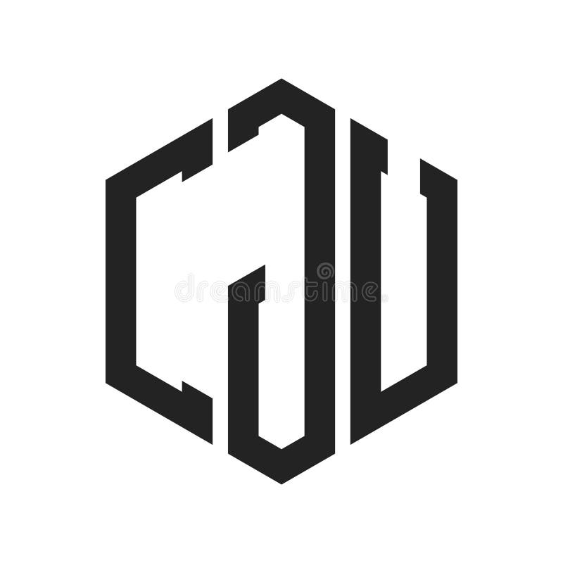 CJU Logo Design. Initial Letter CJU Monogram Logo Using Hexagon Shape ...