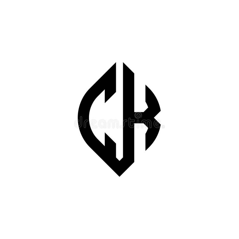 CK Logo Monogram Geometric Shape Style Stock Vector - Illustration of ...