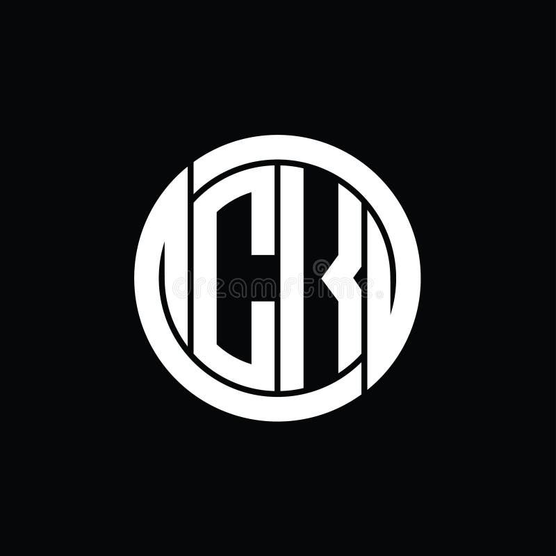 CK Logo Monogram Shield Inside Circle Shape Vector Images Design ...