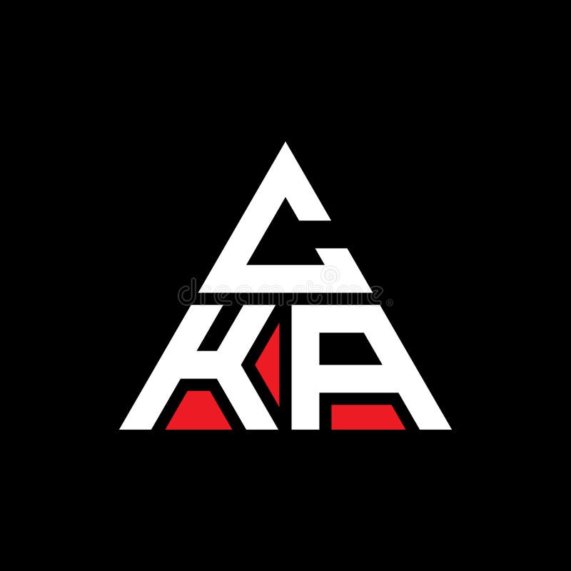 CKA Triangle Letter Logo Design with Triangle Shape. CKA Triangle Logo ...
