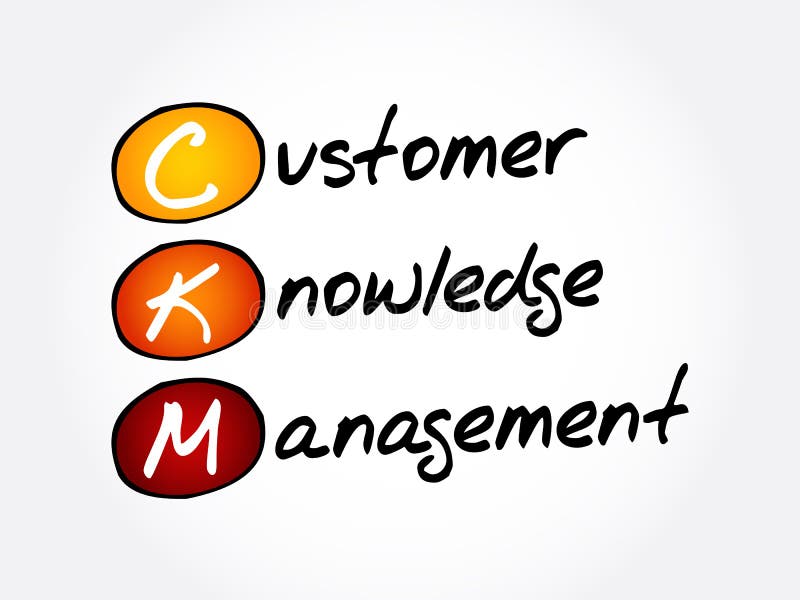 CKM - Customer Knowledge Management Acronym with Marker, Business ...