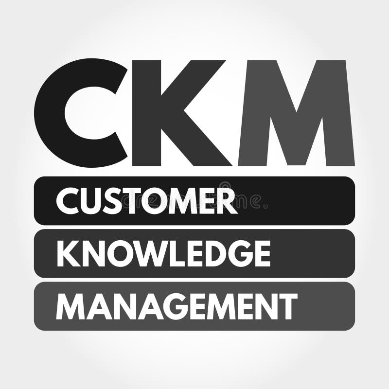 Ckm Customer Knowledge Management Concept with Big Word or Text and ...