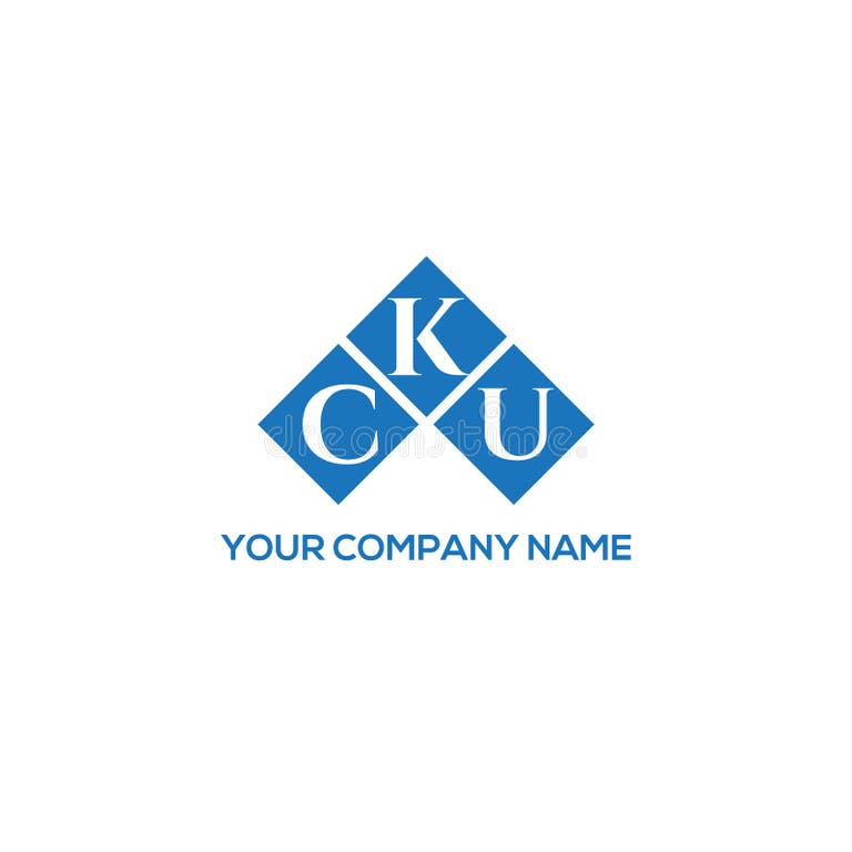 CKU Letter Logo Design on WHITE Background. CKU Creative Initials ...