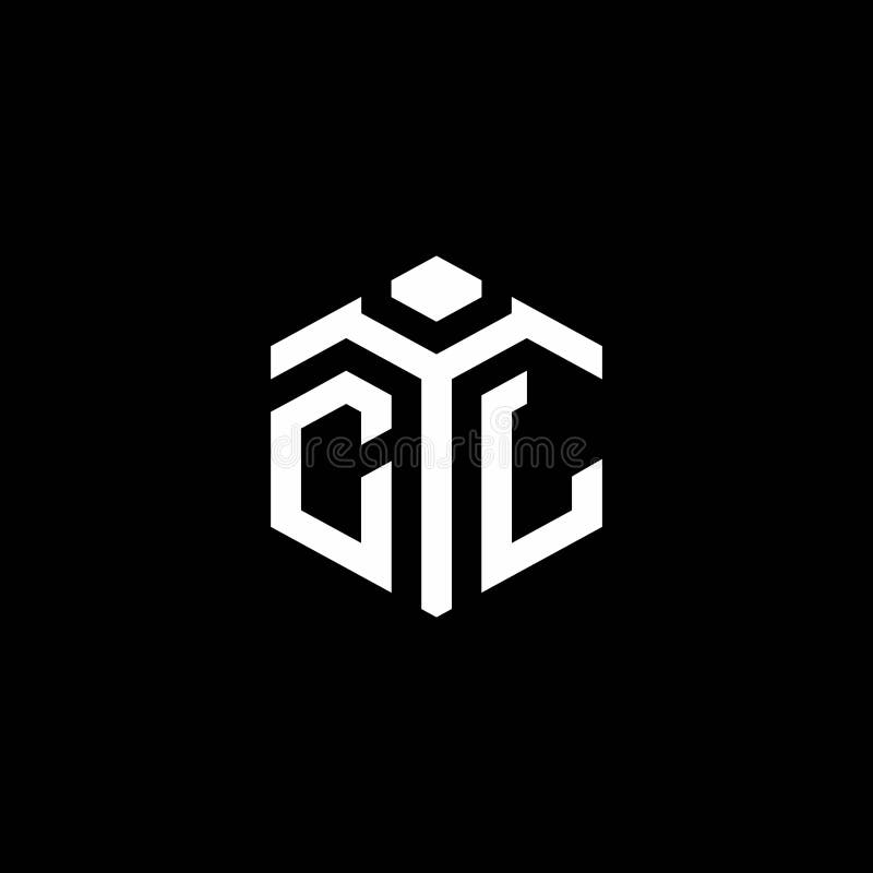 CL Monogram Logo with Abstract Hexagon Style Design Template Stock ...
