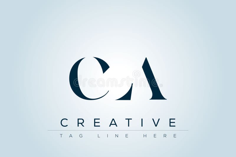 CLA abstract letter logo stock vector. Illustration of symbol - 363286698