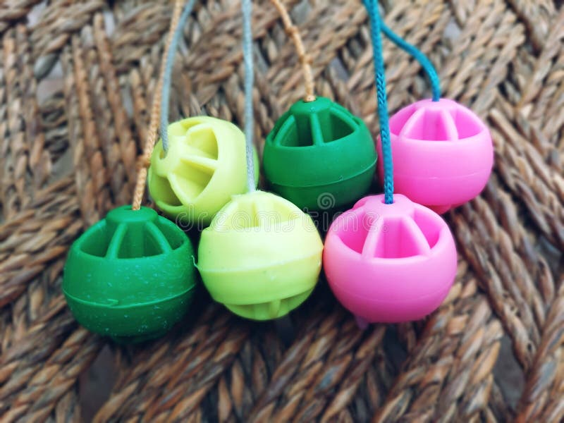 Clacker Ball Trending Game in the Village Stock Image - Image of ...