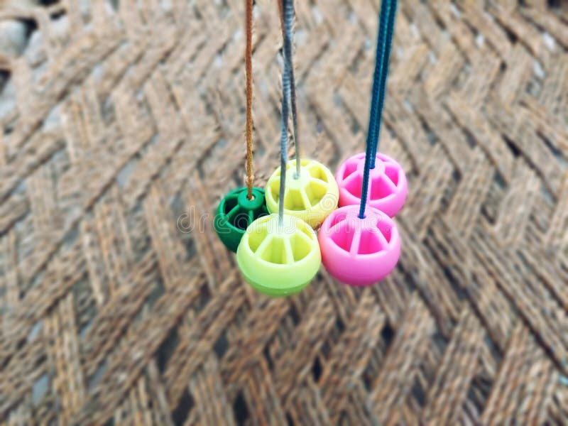 Clacker Ball Trending Game in the Village Stock Image - Image of ball ...