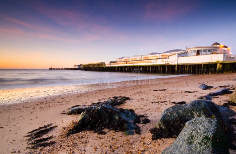 Clacton pier stock photo. Image of pier, beach, seaside - 9050798