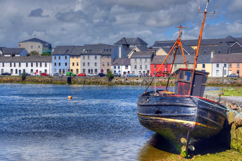 Claddagh Galway a Galway, Irlanda Immagine Stock - Immagine di aperto ...