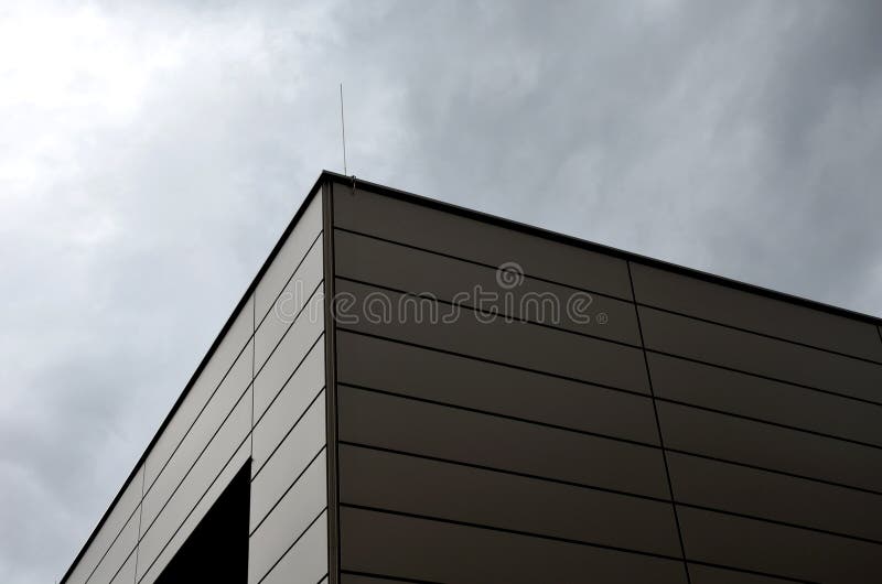 Cladding of a Building with a Expanded Metal Lattice Structure. Stock ...