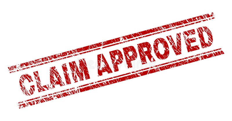 Grunge Textured CLAIM APPROVED Stamp Seal Stock Vector - Illustration ...