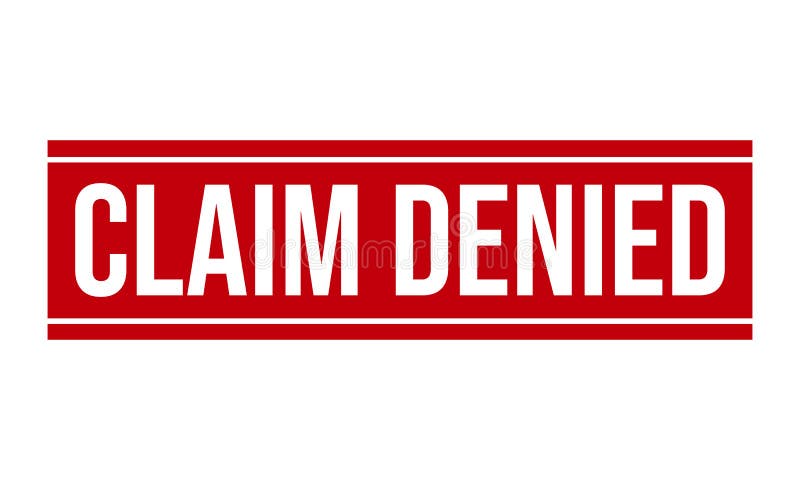 Claim Denied Rubber Grunge Stamp Seal Vector Illustration Stock Vector ...