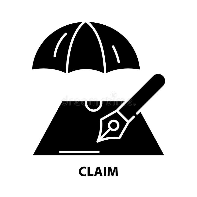 Claim Icon in Trendy Design Style. Claim Icon Isolated on White ...
