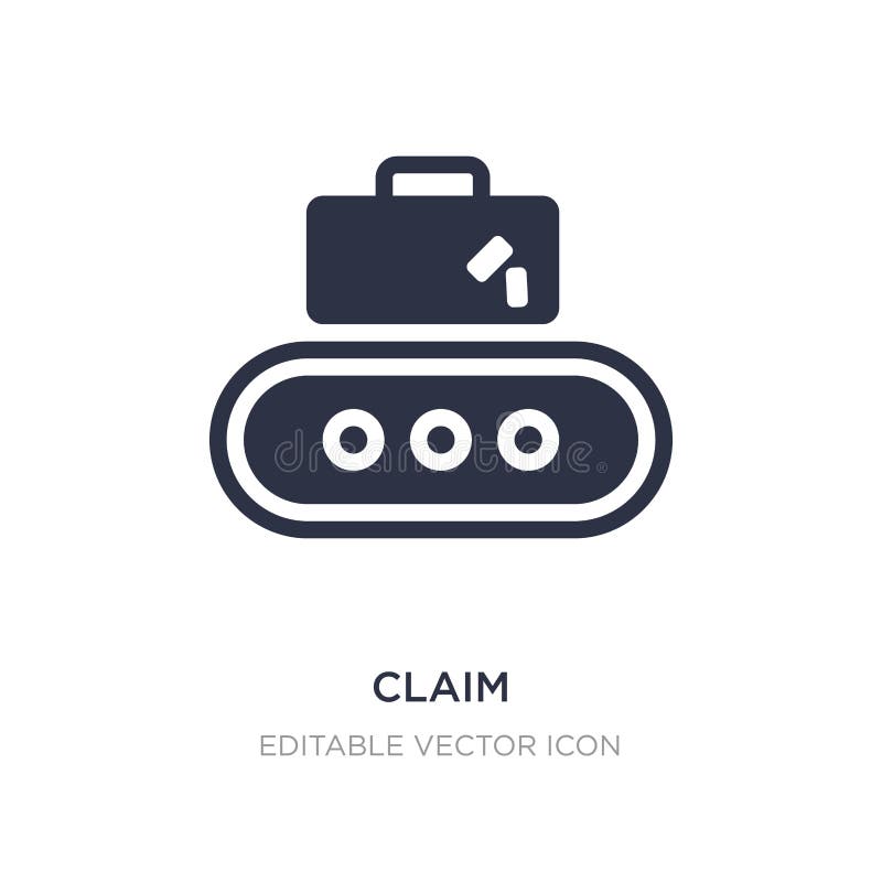 Claim Icon on White Background. Simple Element Illustration from Travel ...