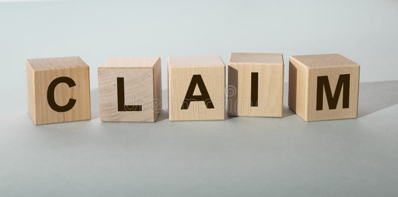 Claim Word on Paper, Lawsuit Concept Stock Image - Image of typography ...