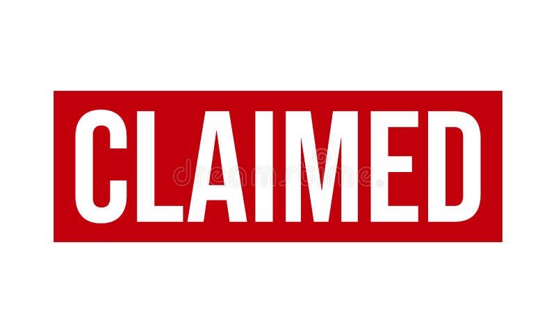 Claimed Rubber Grunge Stamp Seal Vector Illustration Stock Vector ...