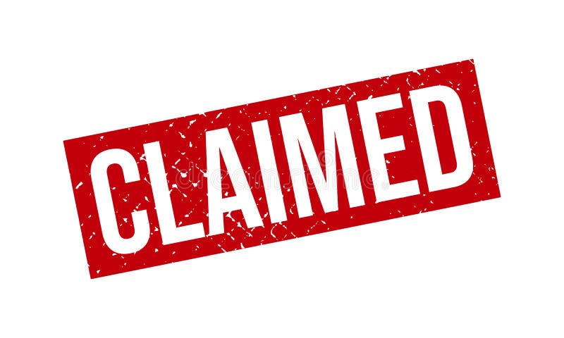 Claimed Rubber Grunge Stamp Seal Vector Illustration Stock Vector ...