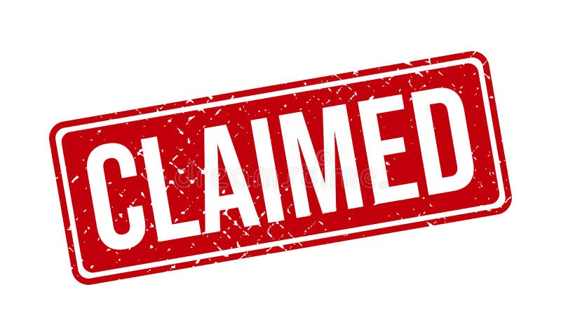 Claimed Rubber Grunge Stamp Seal Vector Illustration Stock Vector ...