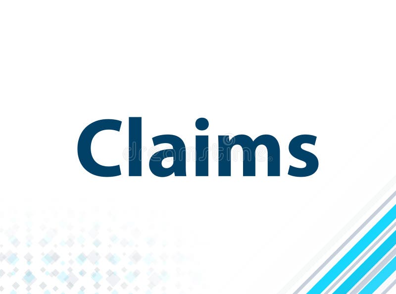 Claims Modern Flat Design Blue Abstract Background Stock Illustration ...