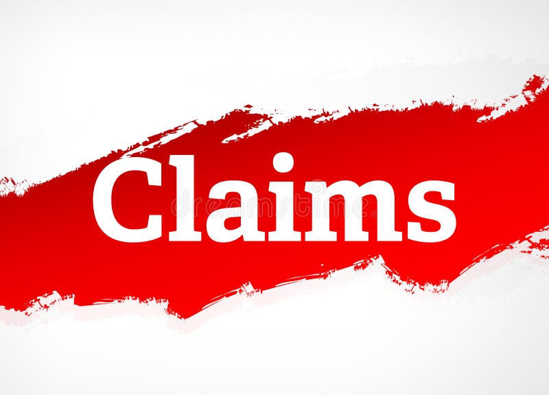 Claims Red Brush Abstract Background Illustration Stock Illustration ...