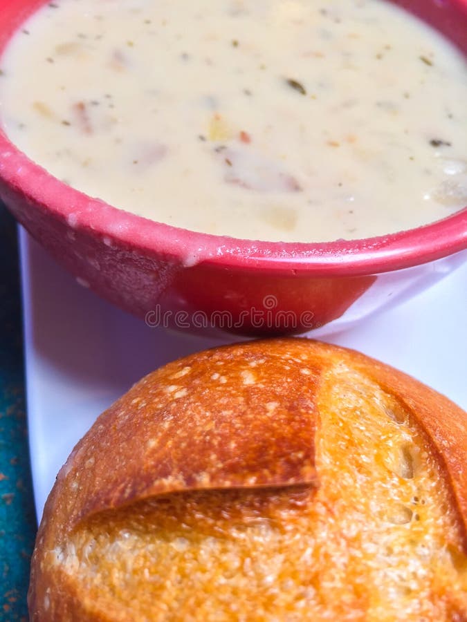 Chowder pot stock image. Image of chowder, soup, table - 79949329