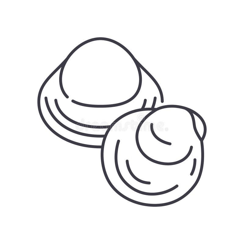 Outline Clam Stock Illustrations – 941 Outline Clam Stock Illustrations ...