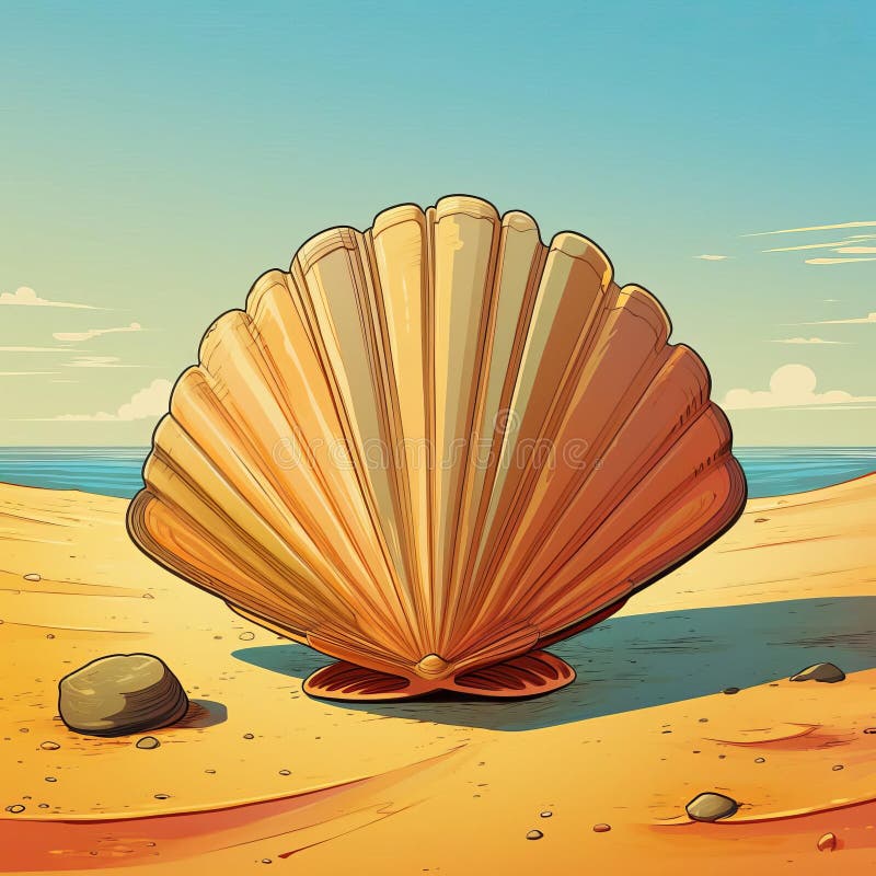 Moebius-inspired Illustration with Simple Details and Solid Background ...