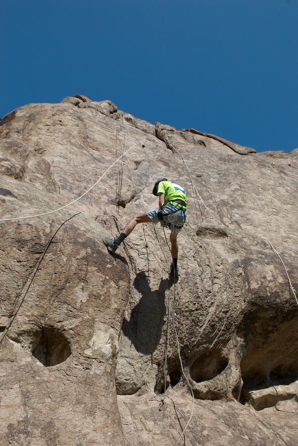 Clamber on cliff stock photo. Image of muscular, overhanging - 2276546