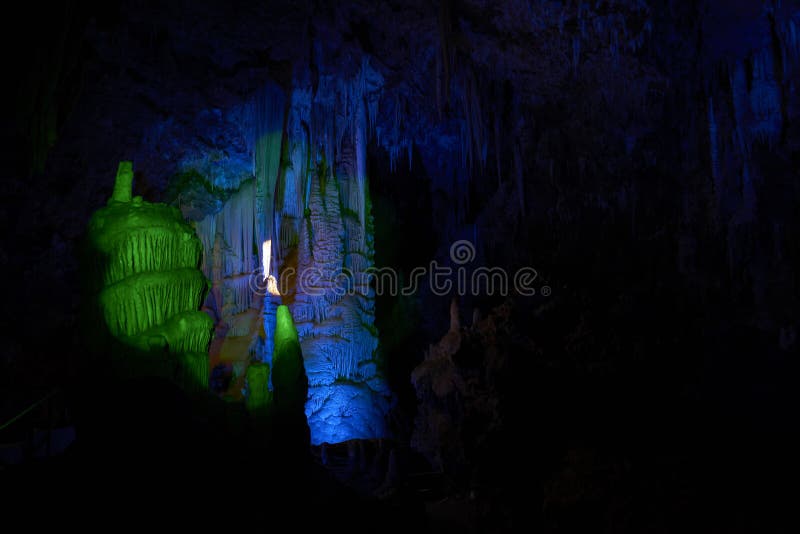 Stalactites Different Colors Cave Stock Photos - Free & Royalty-Free ...
