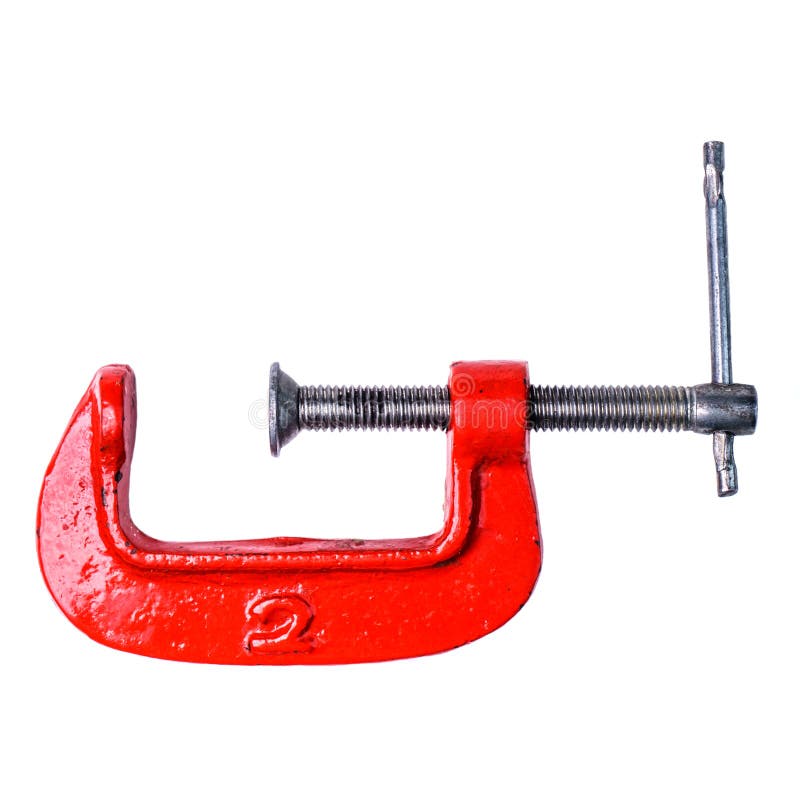 Clamp - Professional Tool for Clamping Objects Isolated on a White ...