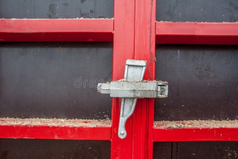 The Clamp Connects the Formwork Stock Photo - Image of wooden, element ...